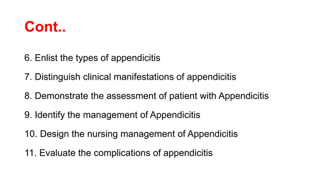 Appendicitis | PPTX