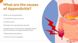 Appendicitis - Causes, Symptoms & Treatment | PPTX