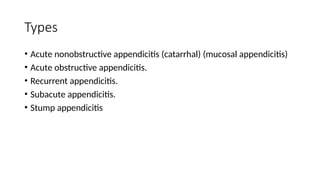 Appendicitis sadasdasdasdasdasdasdasdasdasd | PPT