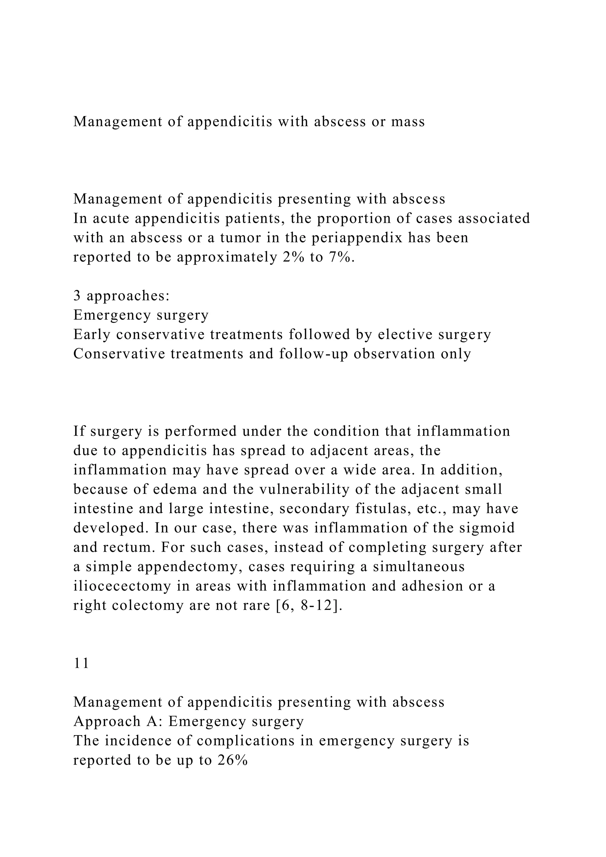 Appendicle abscess Siedah Telesford MDDr. Griffith Team .docx