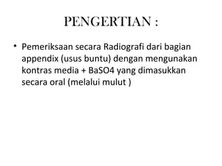 Appendicografi | PPT