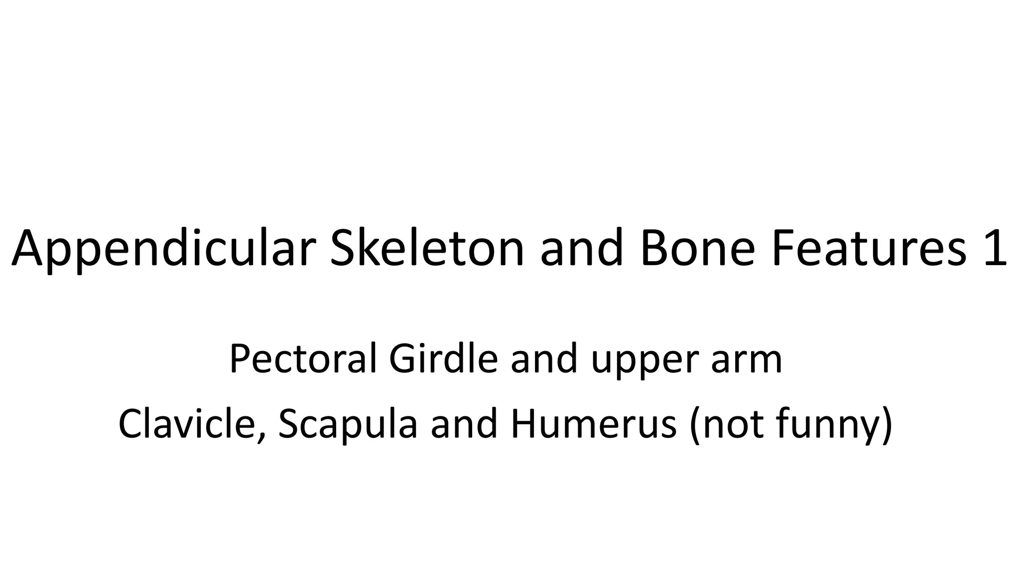 Appendicular skeleton and bone features 1 | PPT