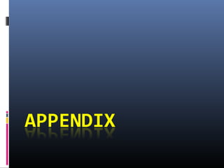 Appendix | PPT