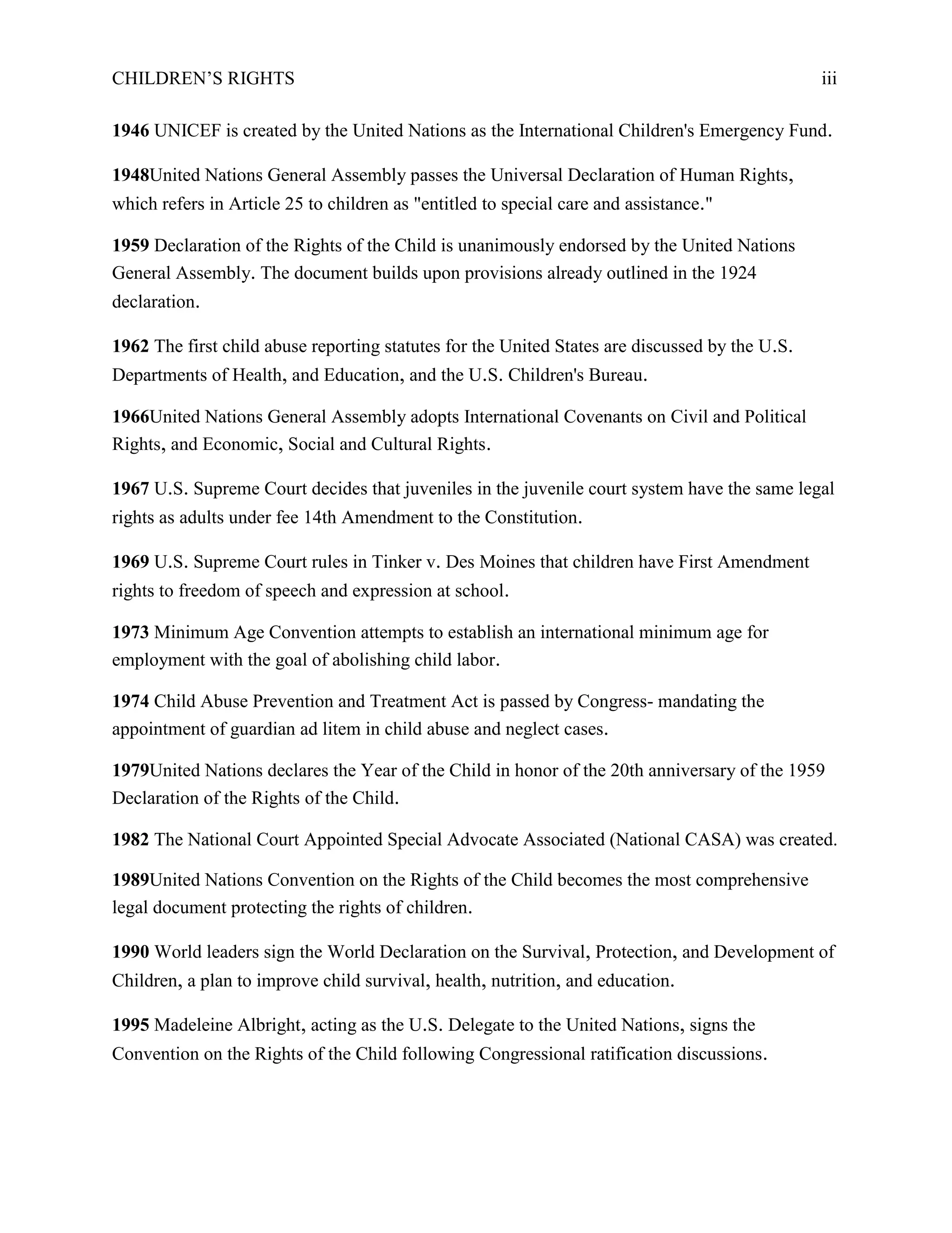 Children's Rights: Appendix | PDF | Free Download