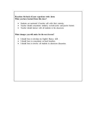 School Lesson Plans | PDF