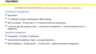 Acute Appendicitis | PPTX | Digestive Disorders | Diseases and Conditions