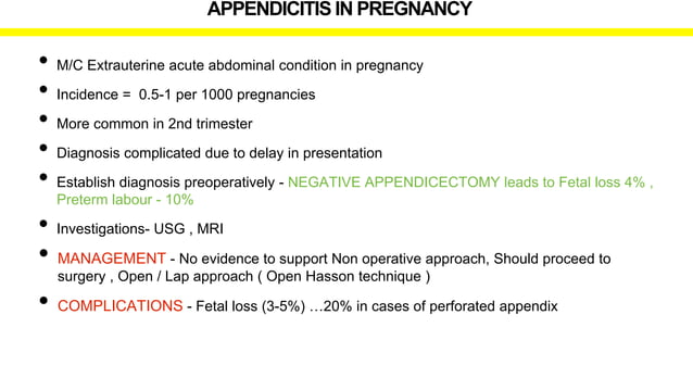 Acute Appendicitis | PPTX | Digestive Disorders | Diseases and Conditions