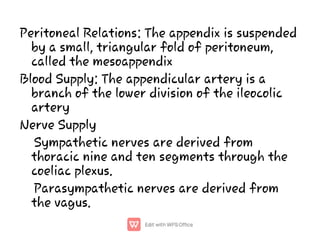 APPENDIX bsc nursing, medical and surgical nursing | PPT