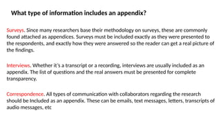appendix.scientific writing in research .pptx