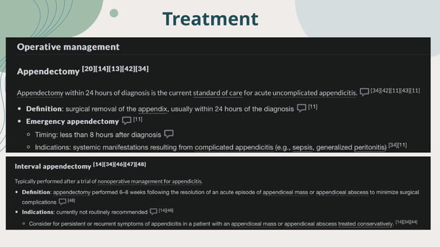 appendix and appendicitis overview presentation | PPTX