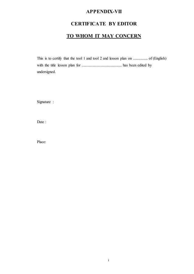 Appendix Ii To Viii Docx Free Download