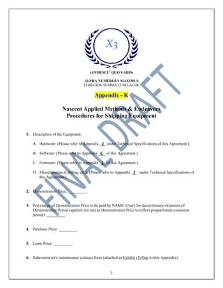 NAME's Appendix - K | PDF