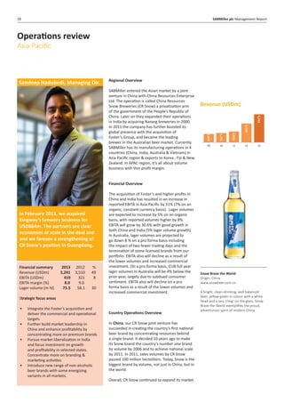 SABMiller Management Report for MBA Boardroom Activity | PDF