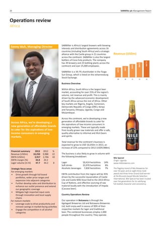 SABMiller Management Report for MBA Boardroom Activity | PDF