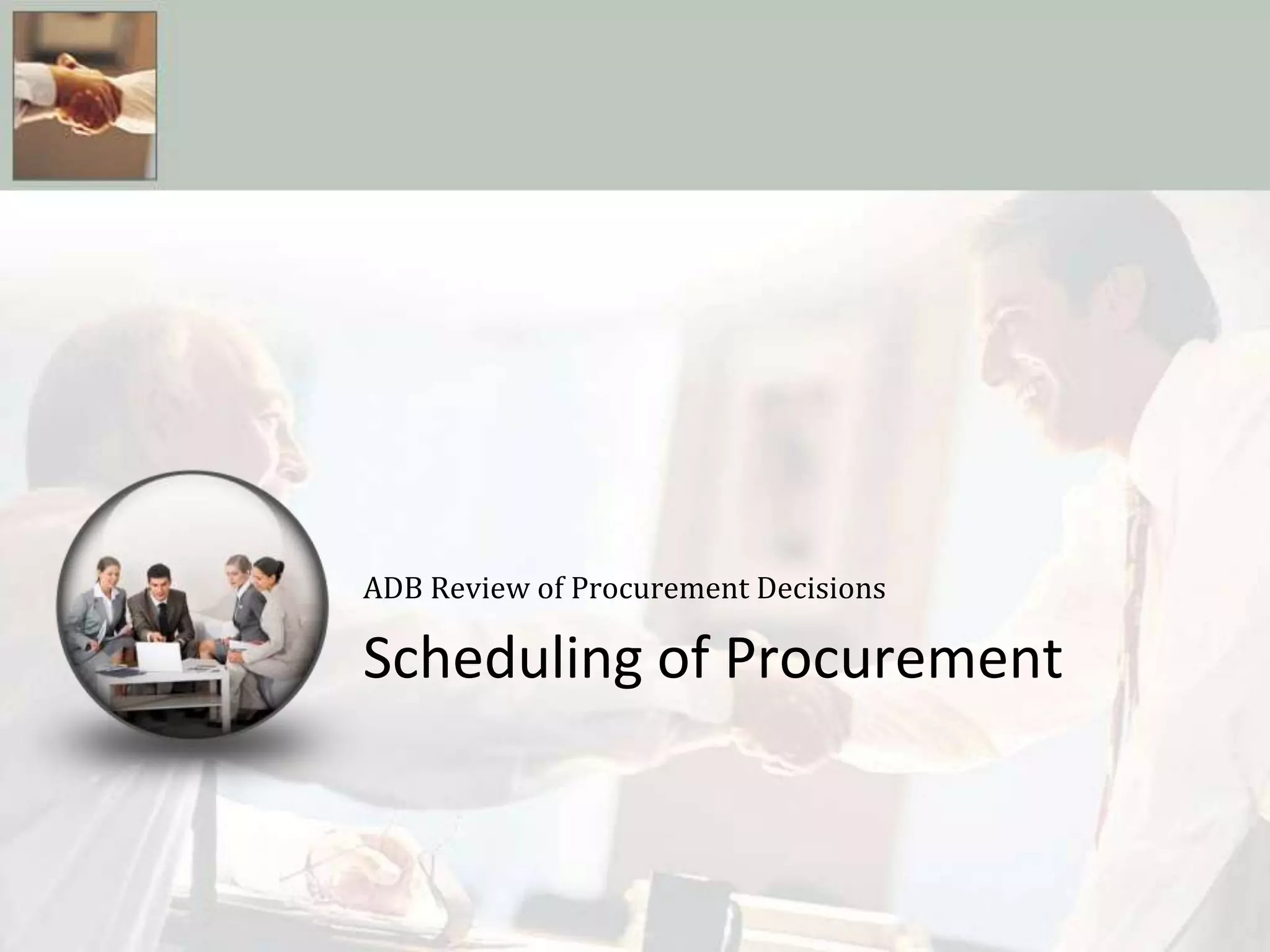 Appendix 1 adb review of procurement decisions | PPTX