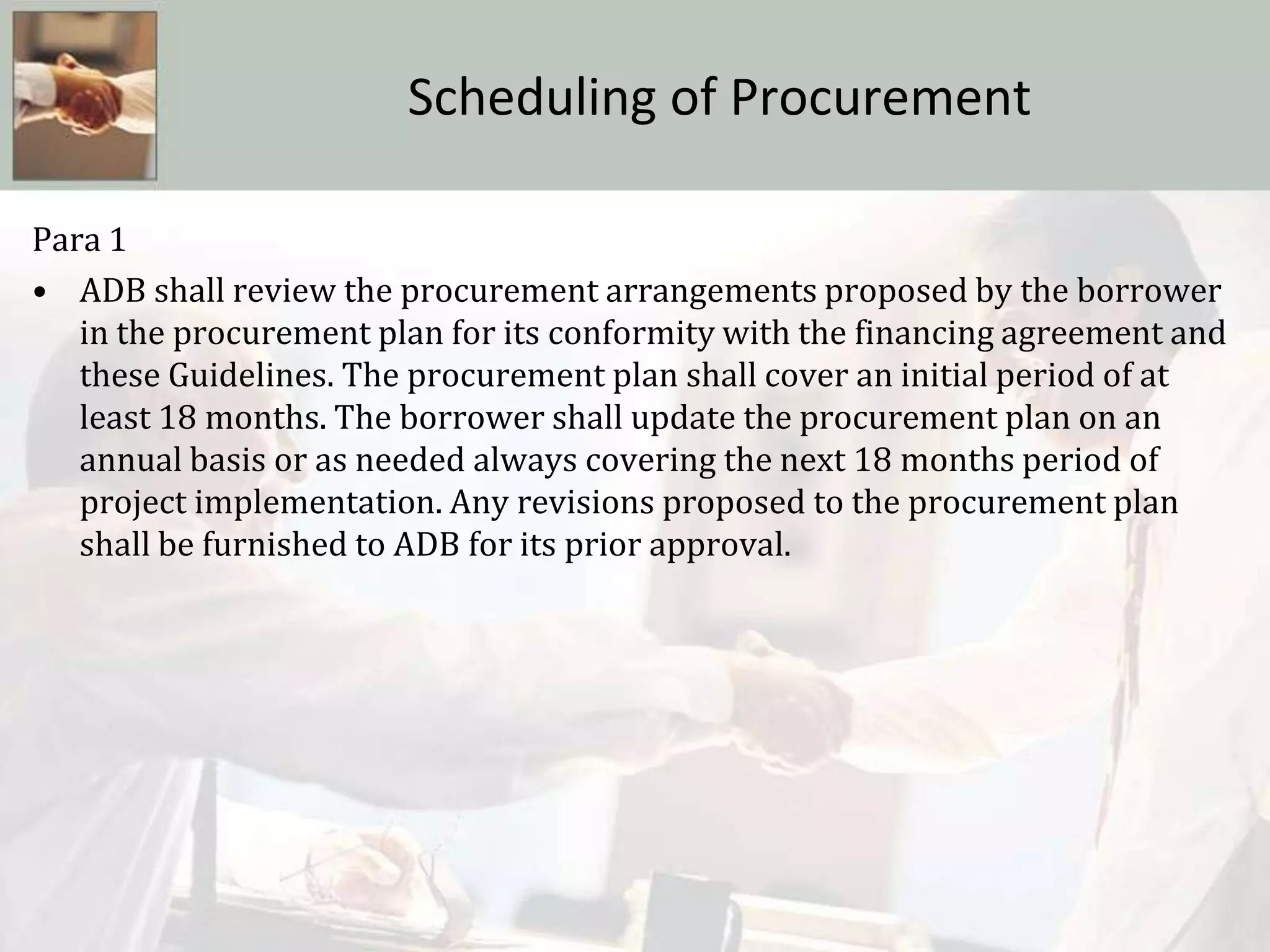 Appendix 1 adb review of procurement decisions | PPTX