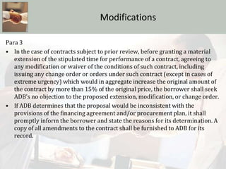Appendix 1 adb review of procurement decisions | PPTX