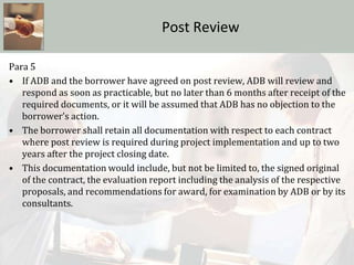 Appendix 1 adb review of procurement decisions | PPTX