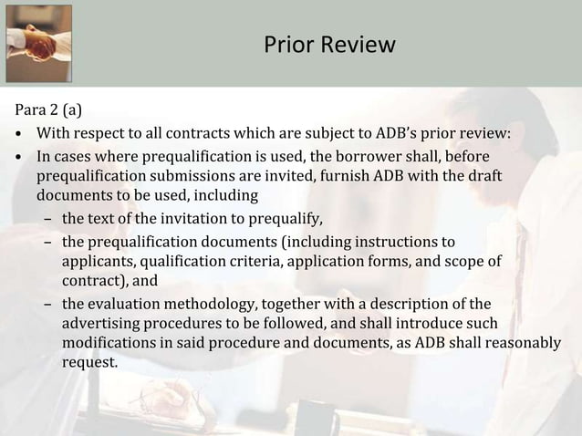 Appendix 1 adb review of procurement decisions | PPTX | Business Accounting & Finance | Business