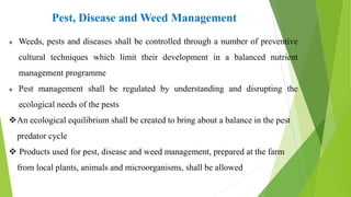 ORGANIC CROP PRODUCTION STANDARDS OVERLOOK CREATED BY MS.ANUSREE. | PPTX