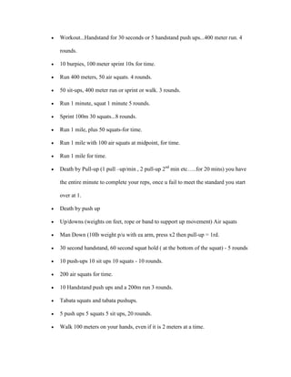 CrossFit Named WOD's | DOCX