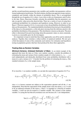 Appendix 2 Probability And Statistics | PDF