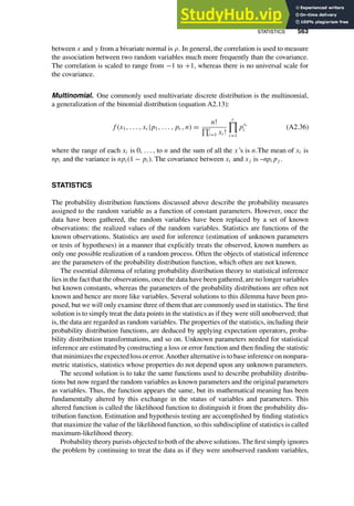 Appendix 2 Probability And Statistics | PDF