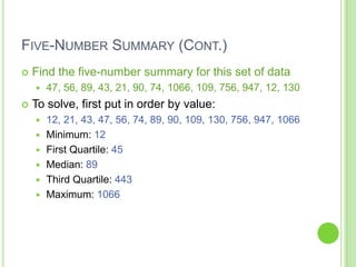 Appendix 2 Statistics PowerPoint | PPT