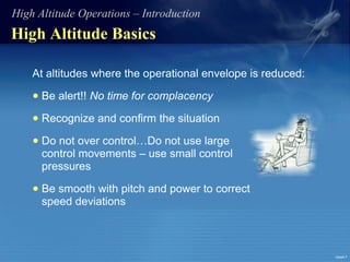 High Altitude Flight Operations | PPT