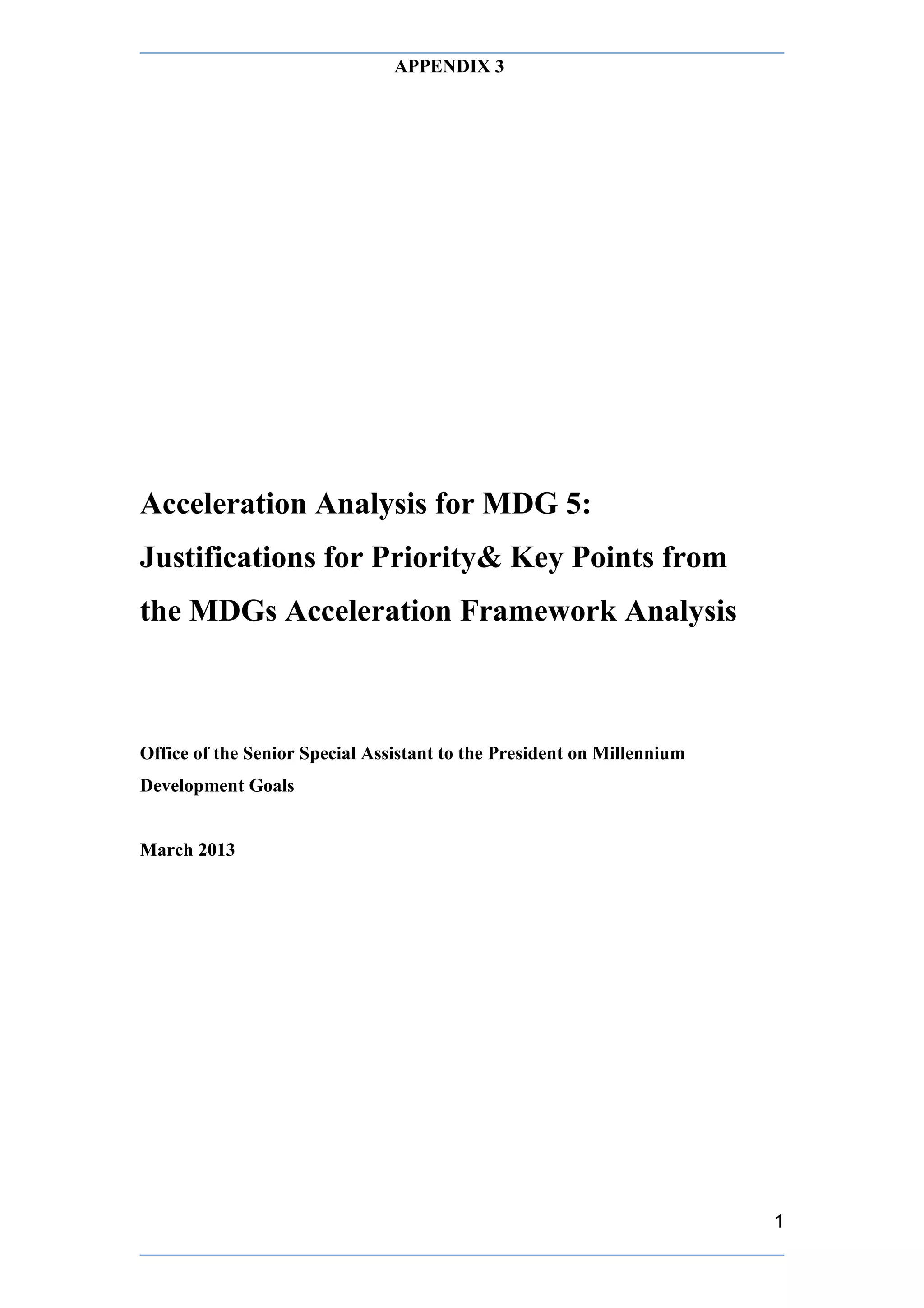 Appendix 3 justification for mdg 5 maf | DOCX | Pregnancy ...
