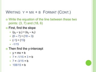 Appendix 3 Linear Functions PowerPoint | PPTX
