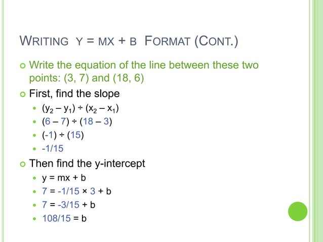 Appendix 3 Linear Functions PowerPoint | PPTX | Physics | Science