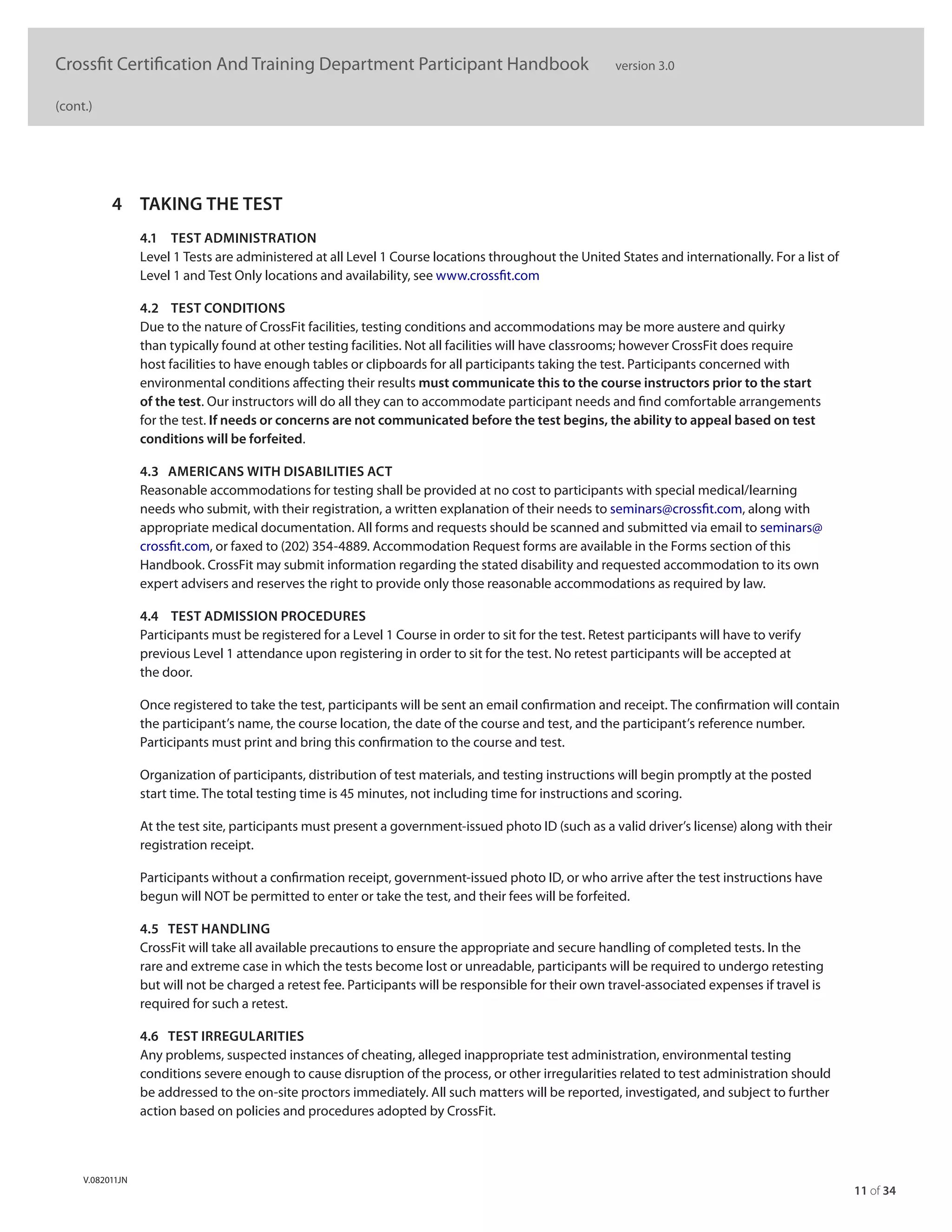 CrossFit Level 1 Official Manual | PDF