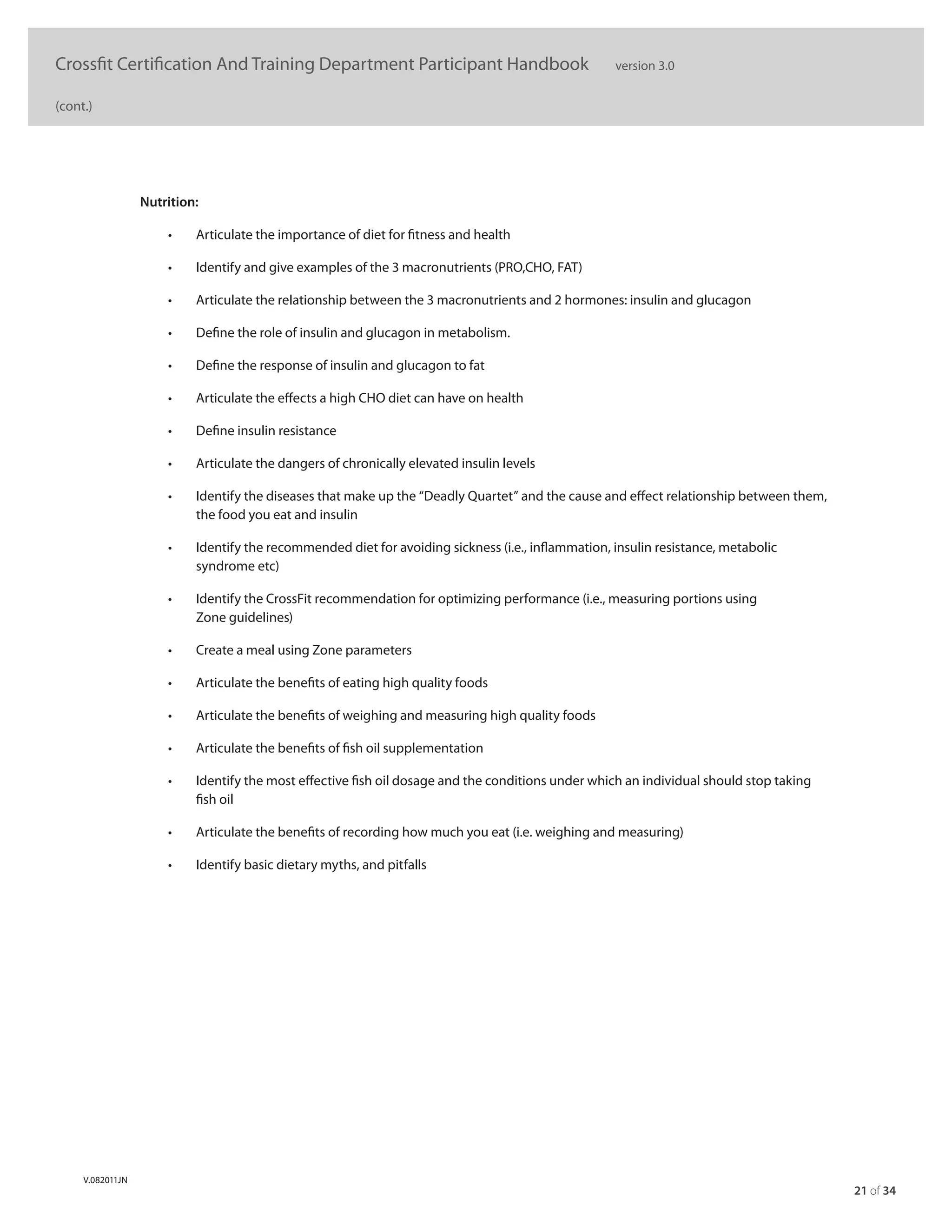 CrossFit Level 1 Official Manual | PDF