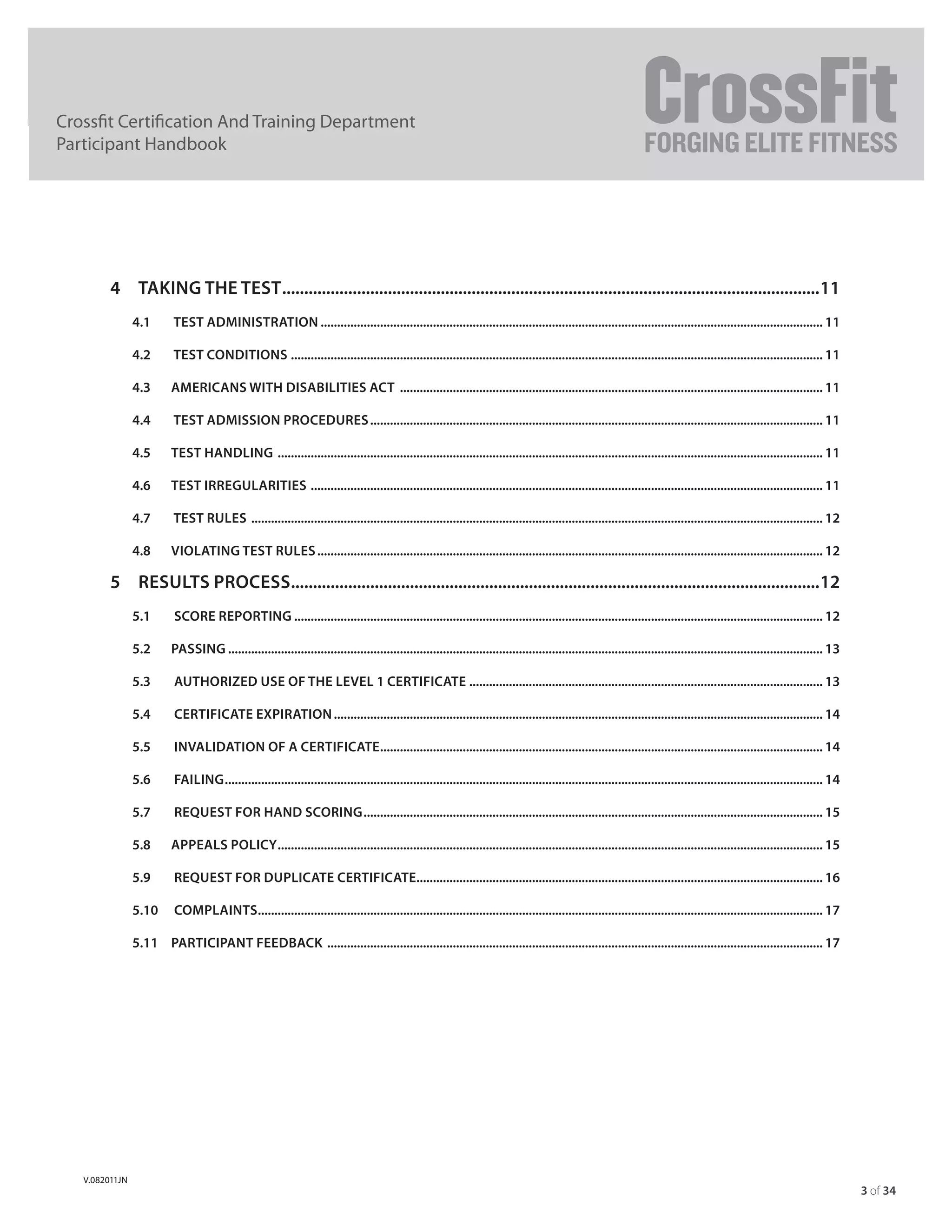 CrossFit Level 1 Official Manual | PDF