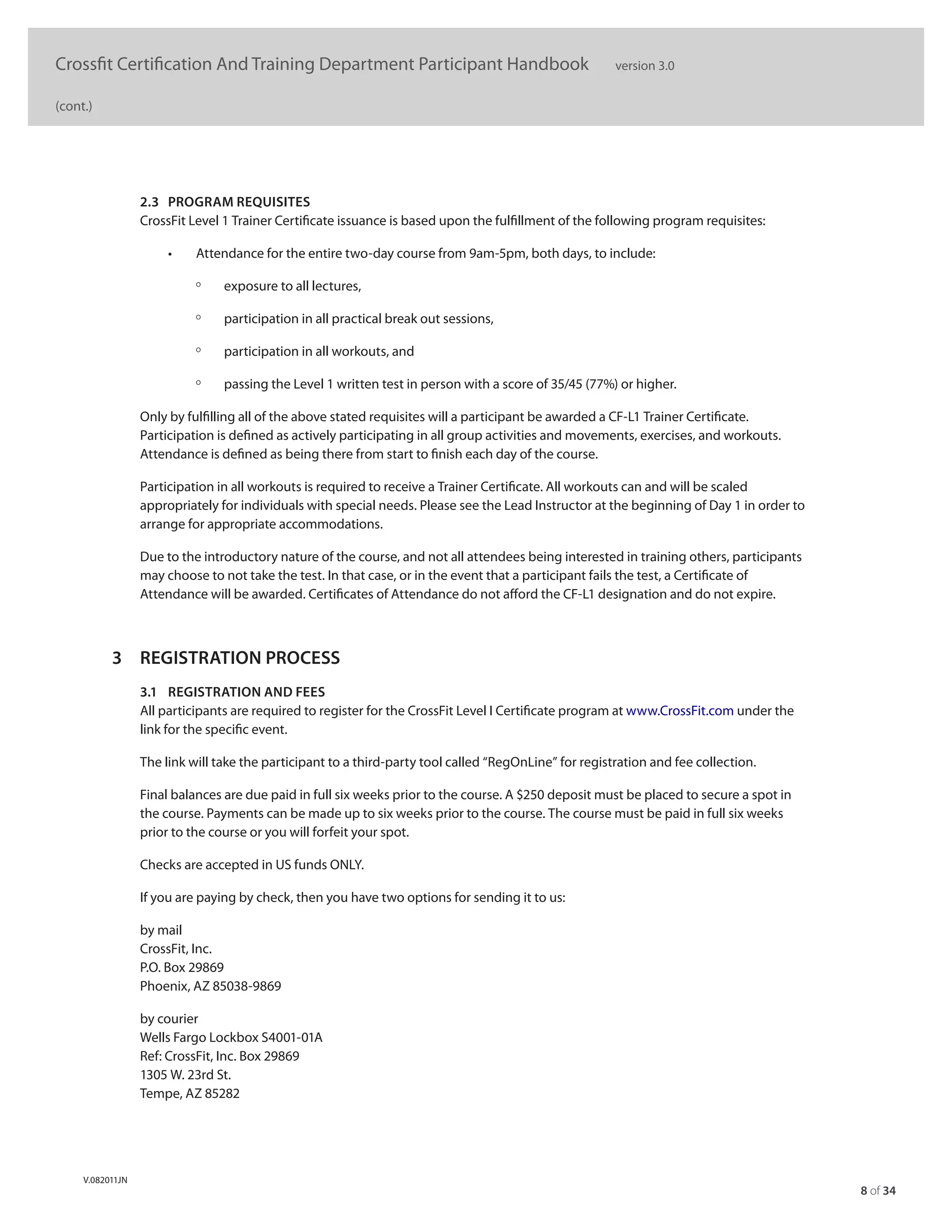 CrossFit Level 1 Official Manual | PDF