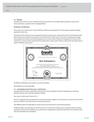 CrossFit Level 1 Official Manual | PDF