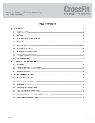 CrossFit Level 1 Official Manual | PDF