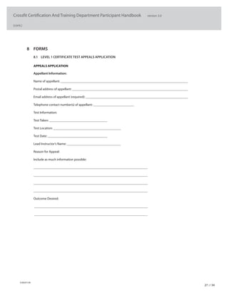 CrossFit Level 1 Official Manual | PDF