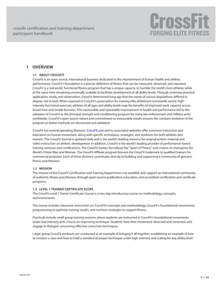 CrossFit Level 1 Official Manual | PDF
