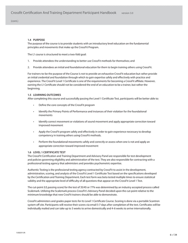 CrossFit Level 1 Official Manual | PDF | Programming Languages | Computing