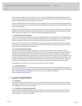 CrossFit Level 1 Official Manual | PDF