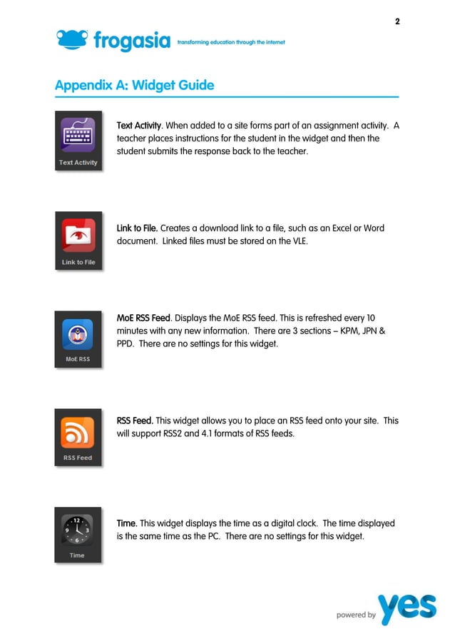 A Widget Guide | PDF