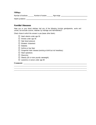 Appendix a medical questionnaire | DOCX