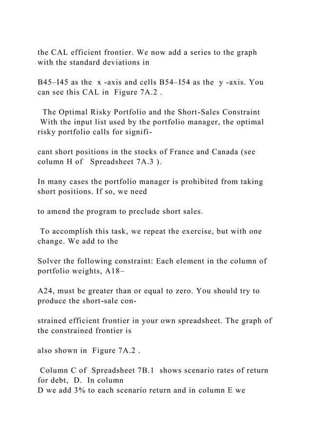 APPENDIX A A Spreadsheet Model for Efficient Diversificatio.docx