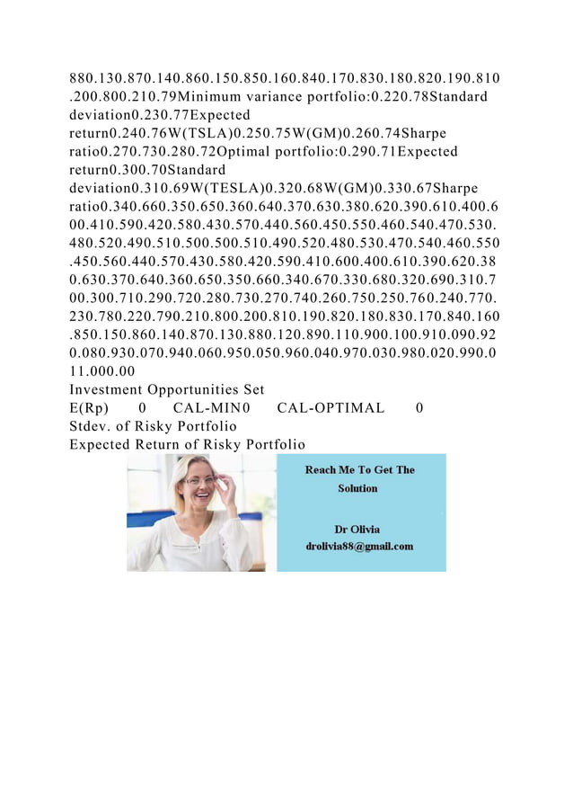 APPENDIX A A Spreadsheet Model for Efficient Diversificatio.docx