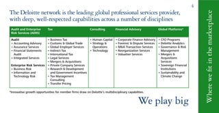 About Deloitte 2010 | PDF