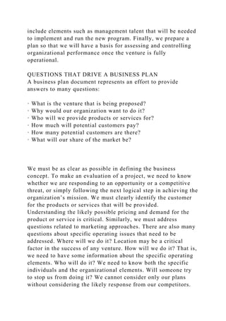 Appendix ABusiness Plan AssignmentThe Business Plan will be ab.docx