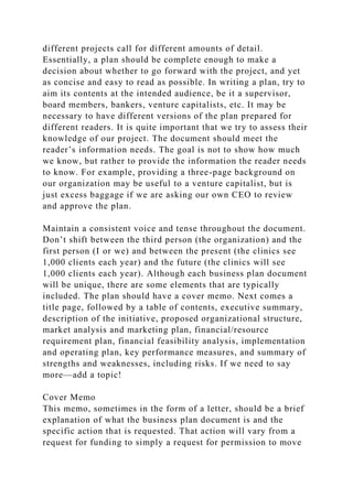 Appendix ABusiness Plan AssignmentThe Business Plan will be ab.docx