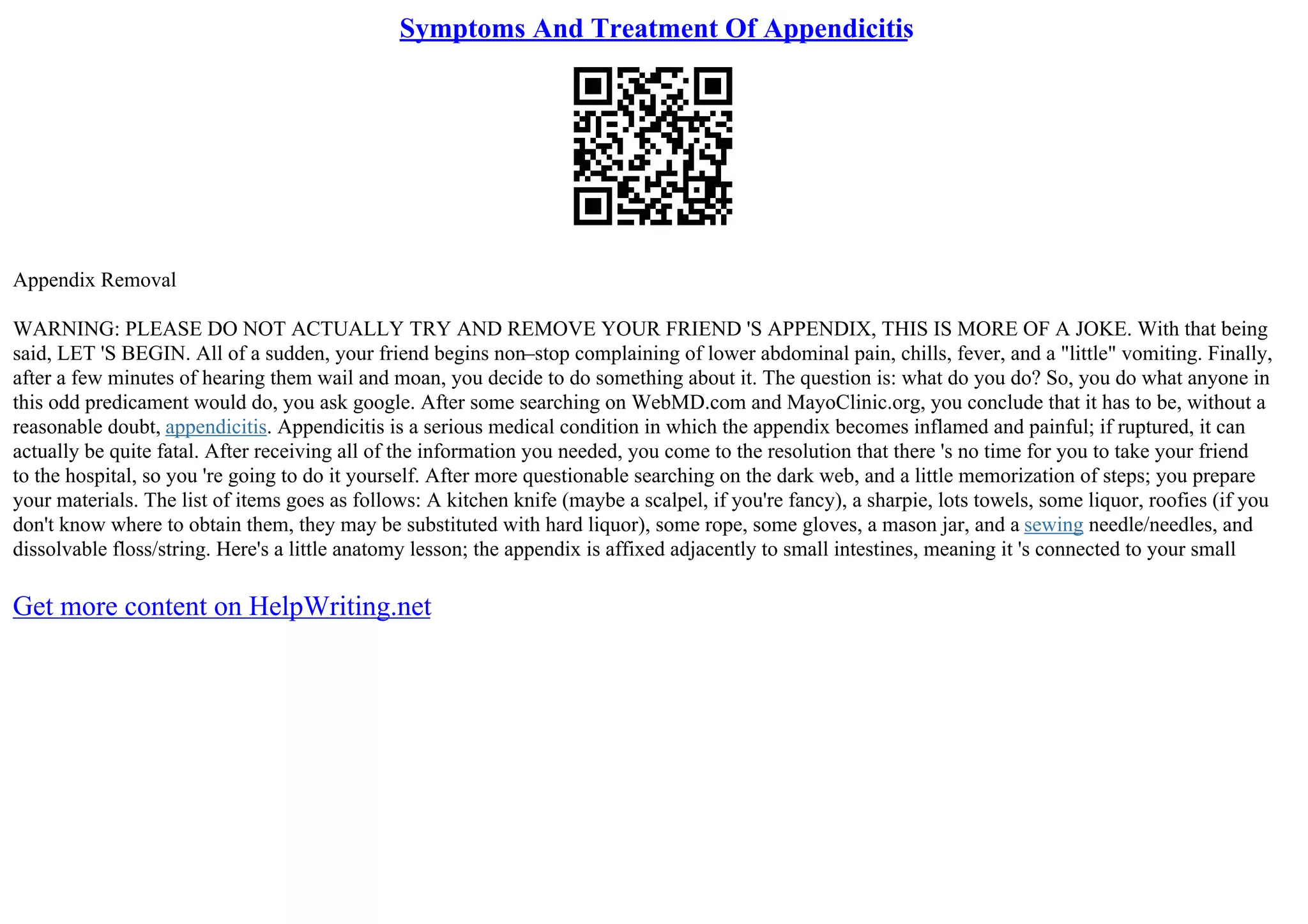 Appendix A Case Study | PDF